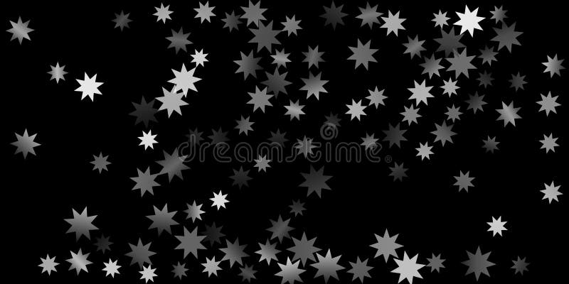 Abstract Silver Star Of Confetti Stock Vector Illustration Of Magic