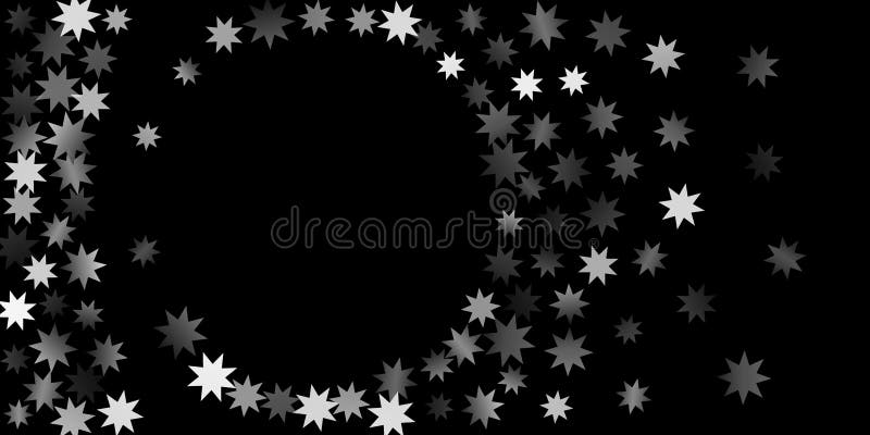 Abstract Silver Star Of Confetti Stock Vector Illustration Of