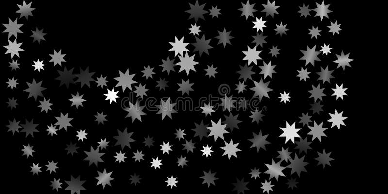 Abstract Silver Star Of Confetti Stock Vector Illustration Of Design
