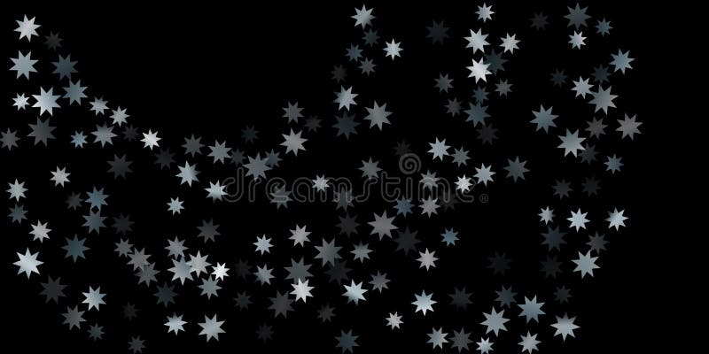 Abstract Silver Star of Confetti. Stock Vector - Illustration of merry ...