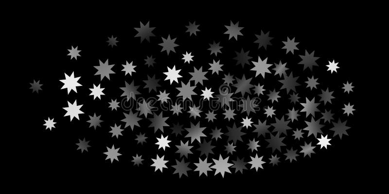 Abstract Silver Star Of Confetti Stock Vector Illustration Of