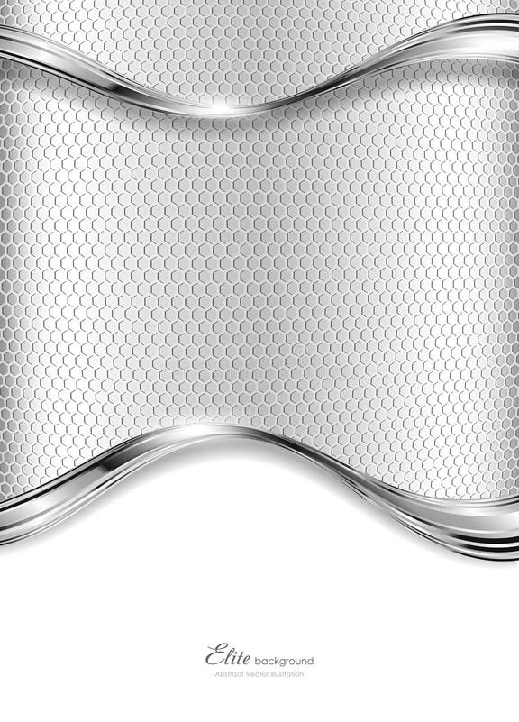 Abstract Silver Technology Background Stock Vector - Illustration of ...