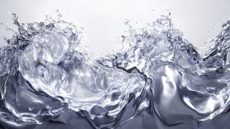 Abstract Silver Water Splash Background Stock Illustration ...
