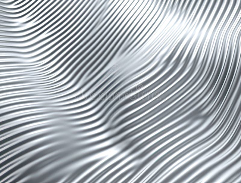Abstract Silver Wave Lines Background Stock Illustration - Illustration ...