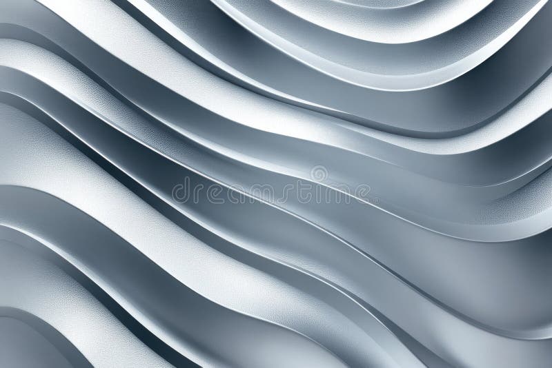 Abstract Silver Waves stock illustration. Illustration of design ...