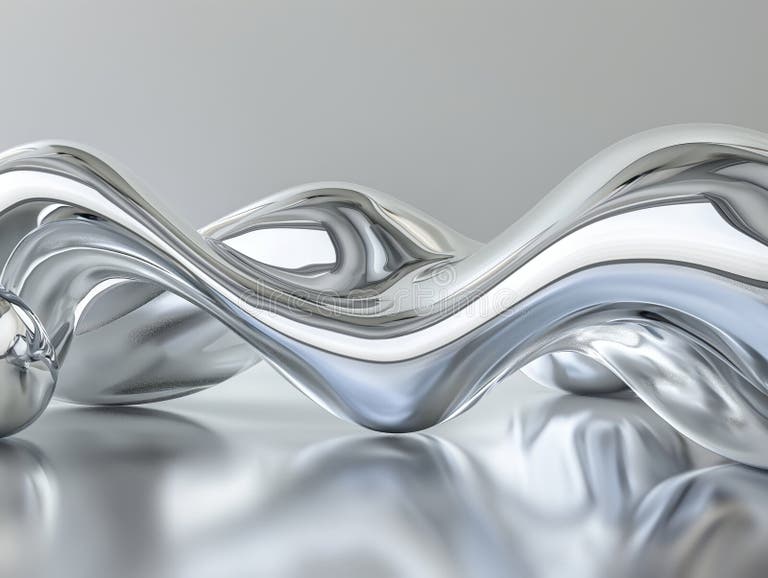 Abstract Silver Waves stock image. Image of soft, abstract - 310765463