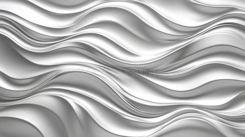 Abstract Silver Waves Smooth Texture Background Stock Illustration ...