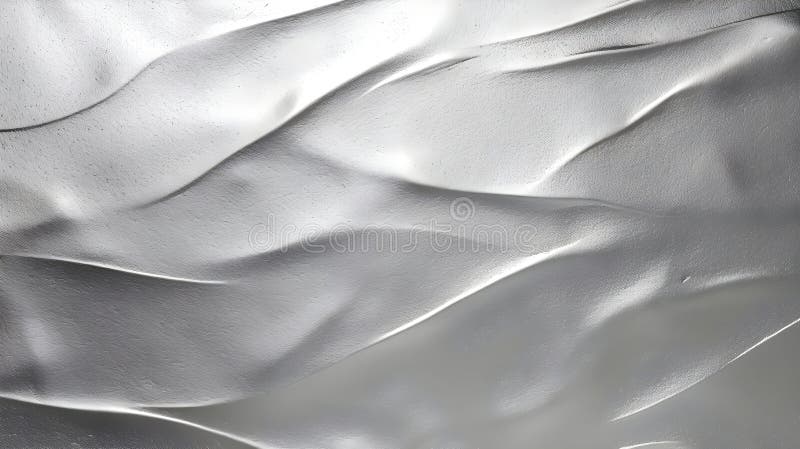 Abstract Silver Waves: a Textured Monochrome Masterpiece Stock ...