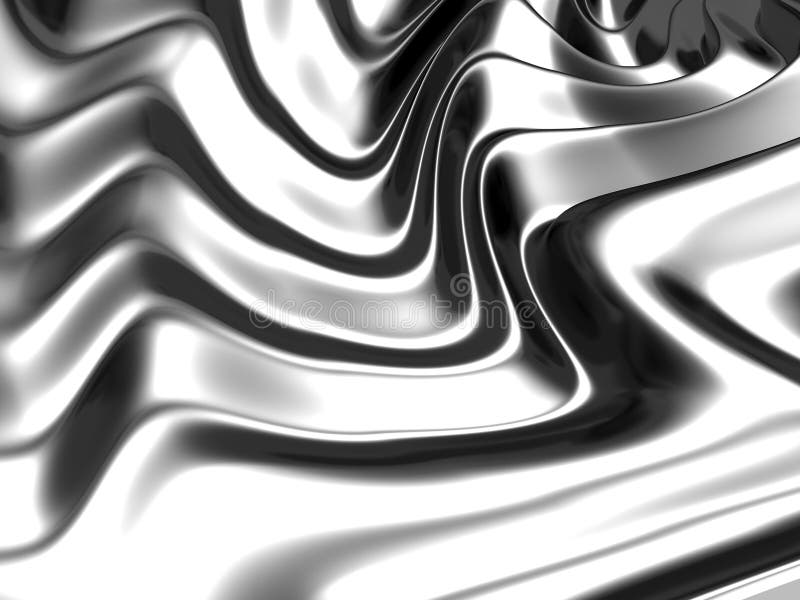 Abstract Silver Wavy Stripes Background Stock Illustration ...