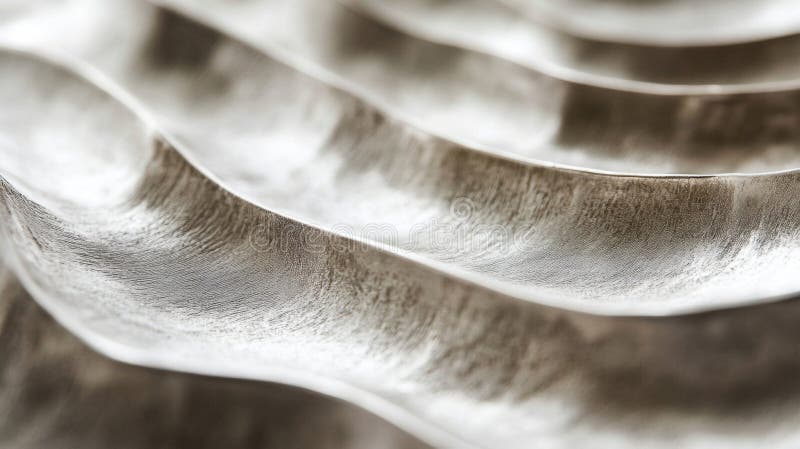 Abstract Silver Wavy Surface Texture Design Stock Illustration ...