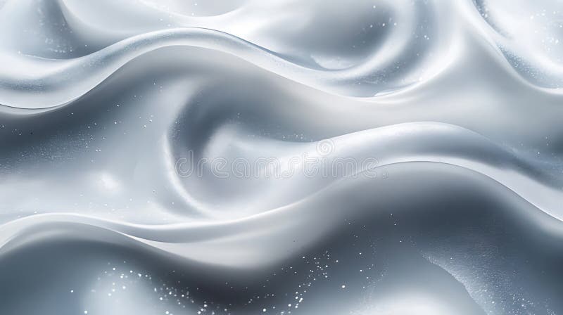 Abstract Silver and White Waves with Subtle Texture Stock Illustration ...