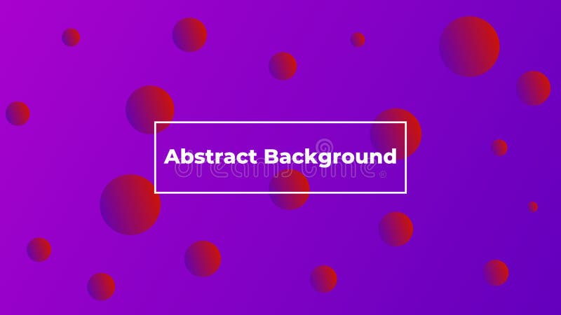 Abstract Simple Background with Red and Purple Matte Spheres. Banner ...