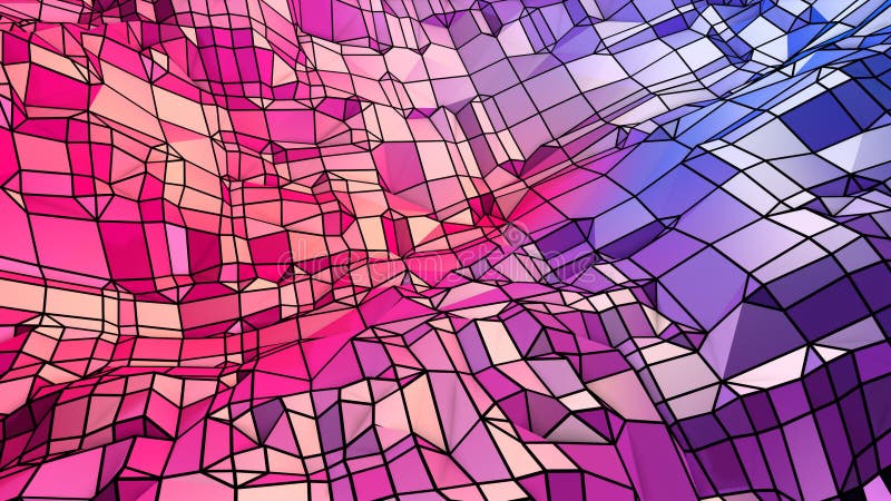 Low Poly Geometry Transition Background Effect Stock Video - Video of ...