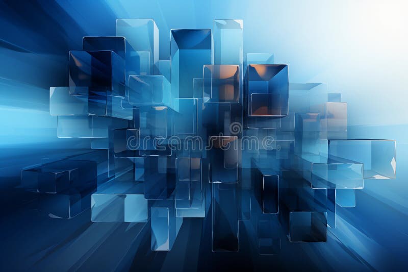 Simple Abstract Blue Thumbnail Background. Generative AI Stock ...