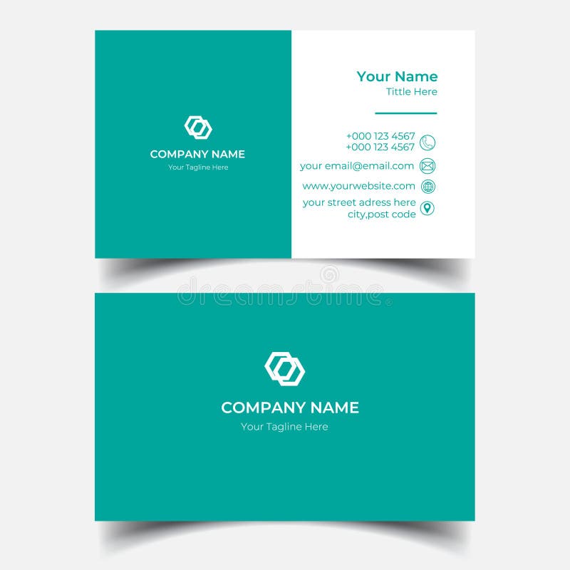 Abstract Simple Business Card Design. Stock Illustration - Illustration ...