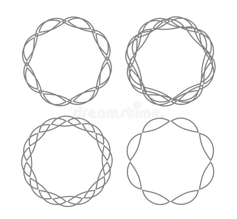 Abstract Simple Circle Geometric Frame. Vector Illustration Stock ...