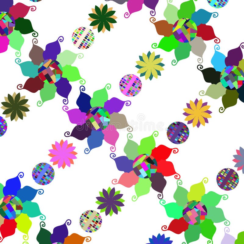 Abstract Simple Colorful Floral Background, Image for Des Stock Vector ...