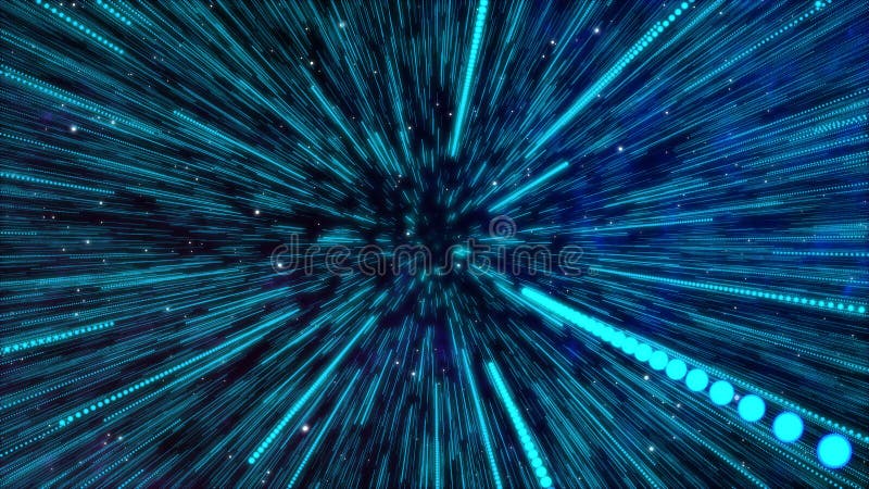 Abstract Simple Creative Cosmic Background. Hyper Jump into Another ...