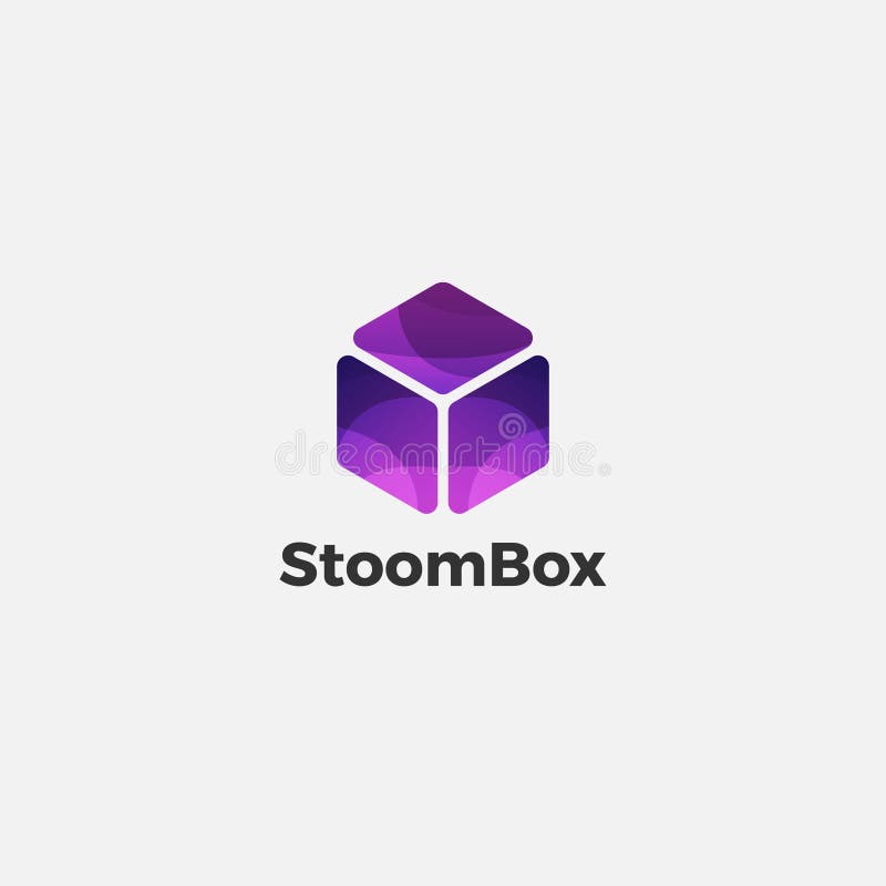 Abstract Simple Cube Box Logo Design Template Stock Illustration ...