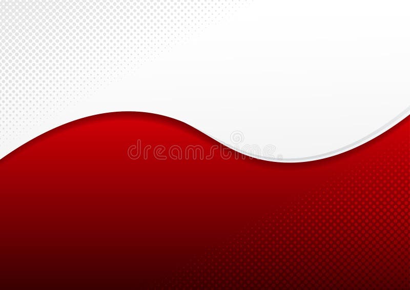 Abstract Grey and Red Gradient Layers Background with Halftone Dots ...