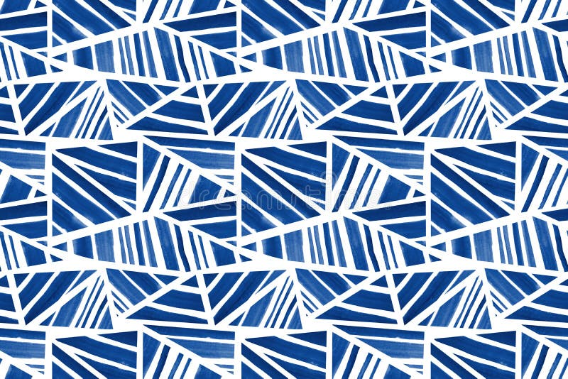 Abstract Simple Geometry Background in Deep Classic Blue Color Top View ...