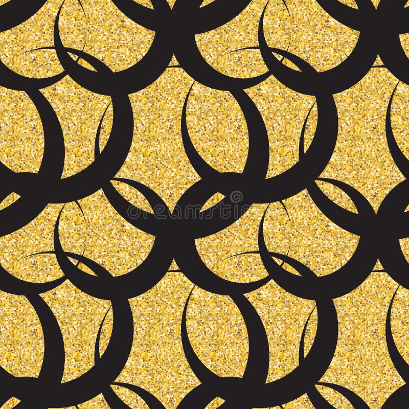 Abstract Simple Glossy Golden Seamless Pattern Background Stock Vector ...