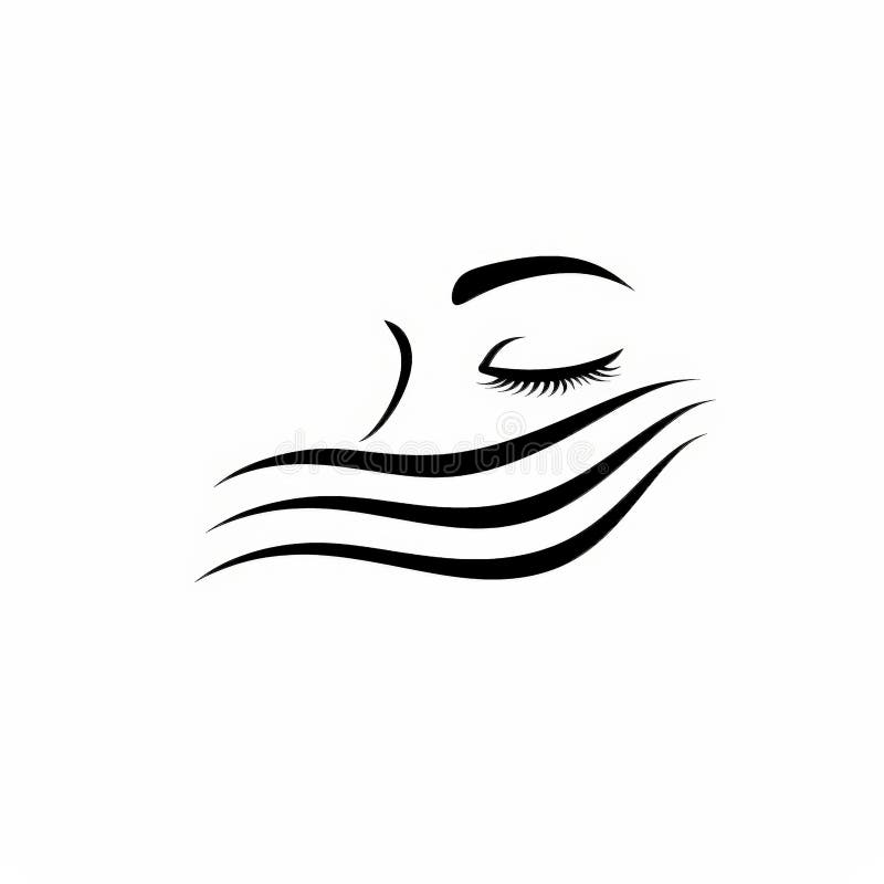 Abstract Simple Logo with Lines. Spa Eco Concept Stock Illustration ...