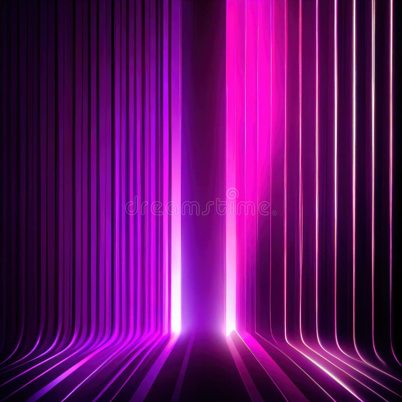 Abstract Simple Neon Background, Ultra Violet Rays. Stock Illustration ...