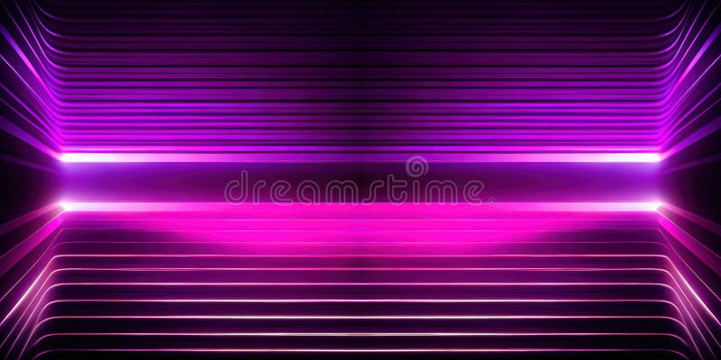 Abstract Simple Neon Background, Ultra Violet Rays, Panoramic Image ...