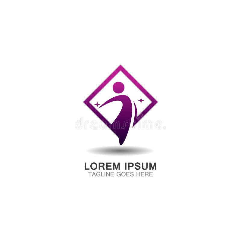 Abstract Simple Person Logo Creative Inspiration Design Vector Template ...