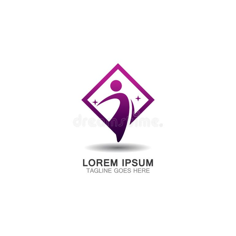 Abstract Simple Person Logo Creative Inspiration Design Vector Template ...