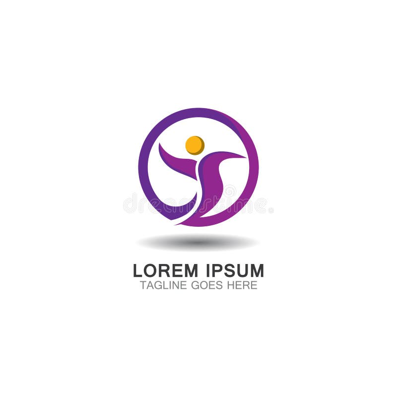 Abstract Simple Person Logo Creative Inspiration Design Vector Template ...