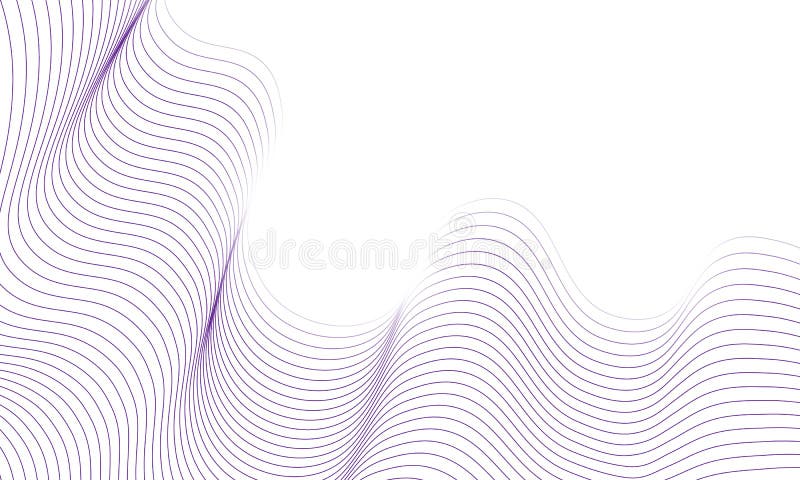 Abstract Simple Purple Wavy Lines Stock Illustration - Illustration of ...
