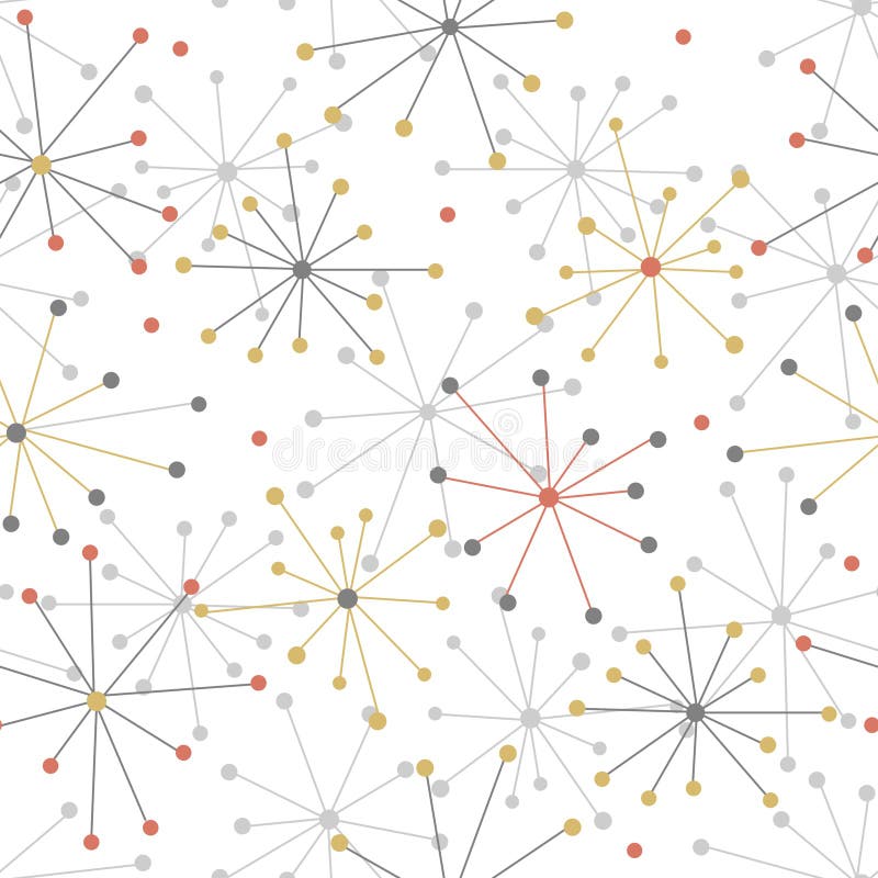 Abstract Simple Retro Seamless Pattern on White Stock Illustration ...