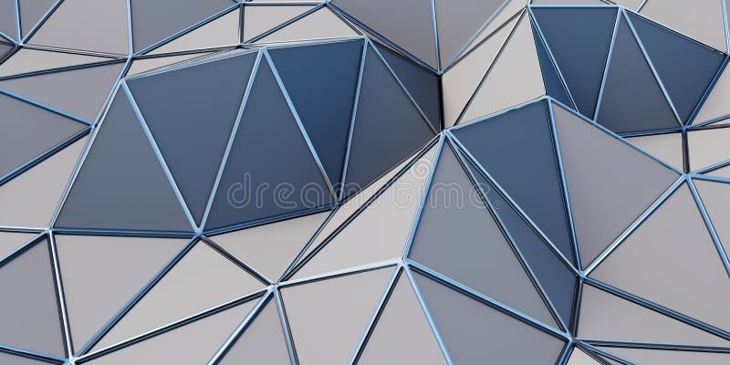 Abstract Simple Triangulated Wireframe Background. Stock Illustration ...