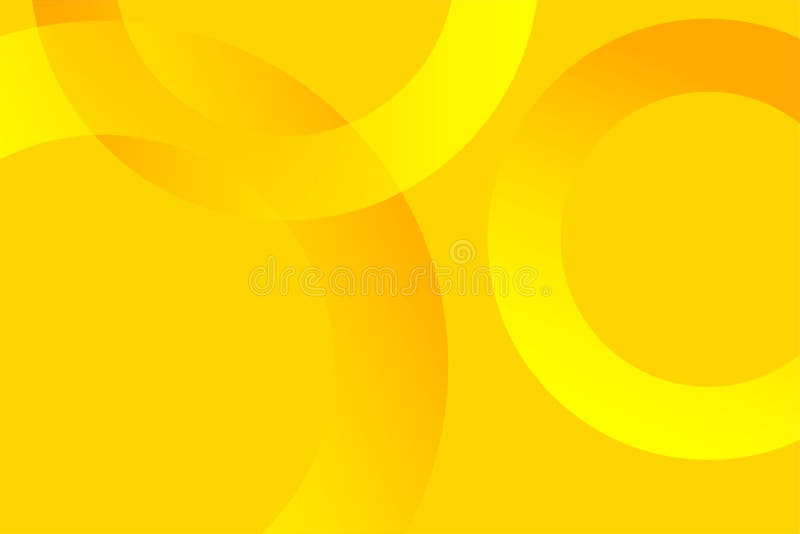 Abstract and Simple Yellow Circle Shape Background Design Stock Vector ...