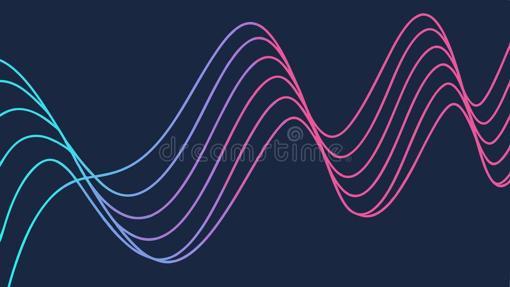 Abstract Sine Waves Pattern Vector, Sound and Digital Technology Design ...
