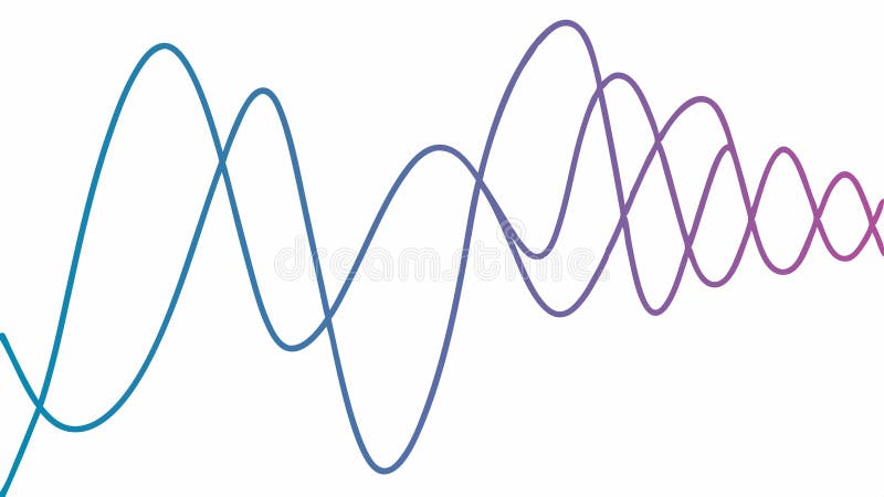 Abstract Sine Waves Sound Frequency Graph, Vector Design Generative AI ...