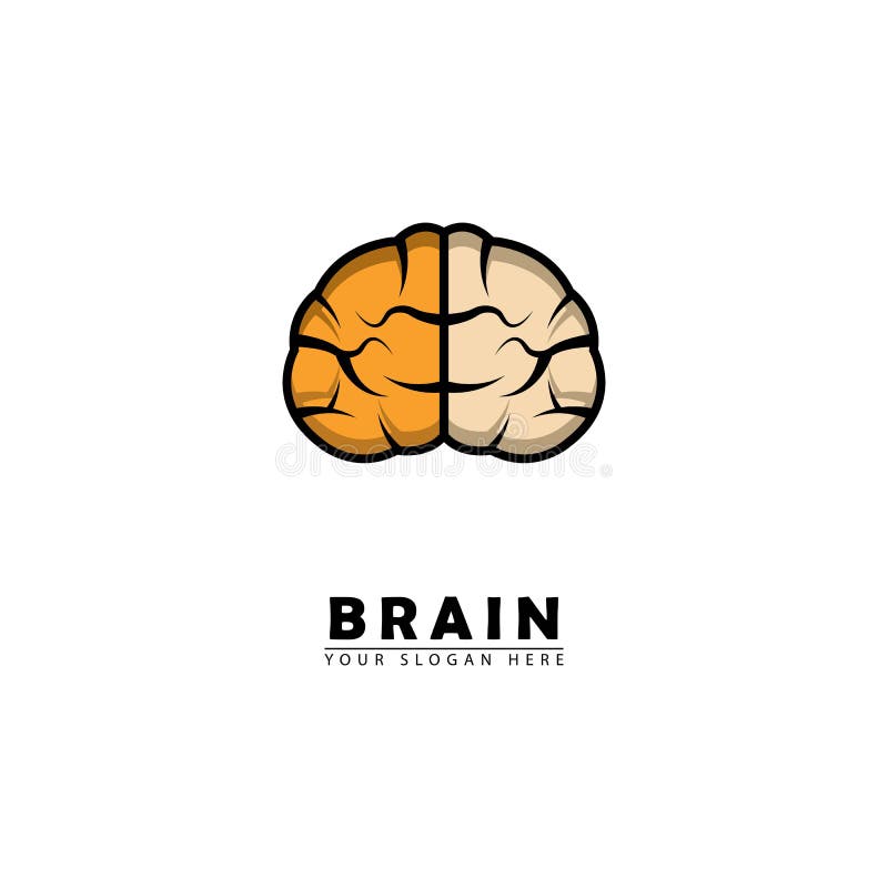 Abstract Single Brain Logo Icon Stock Vector - Illustration of ...