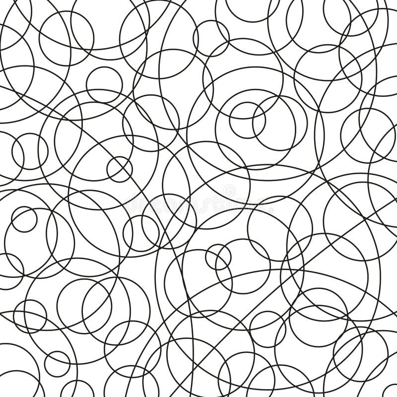 Abstract Single Pattern of Intertwined Black Circles of Different ... Abstract Single Pattern of Intertwined Black Circles of Different ...