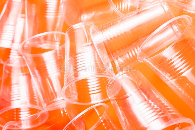 Abstract Single Use Plastic Cups Stock Photo - Image of drink ...