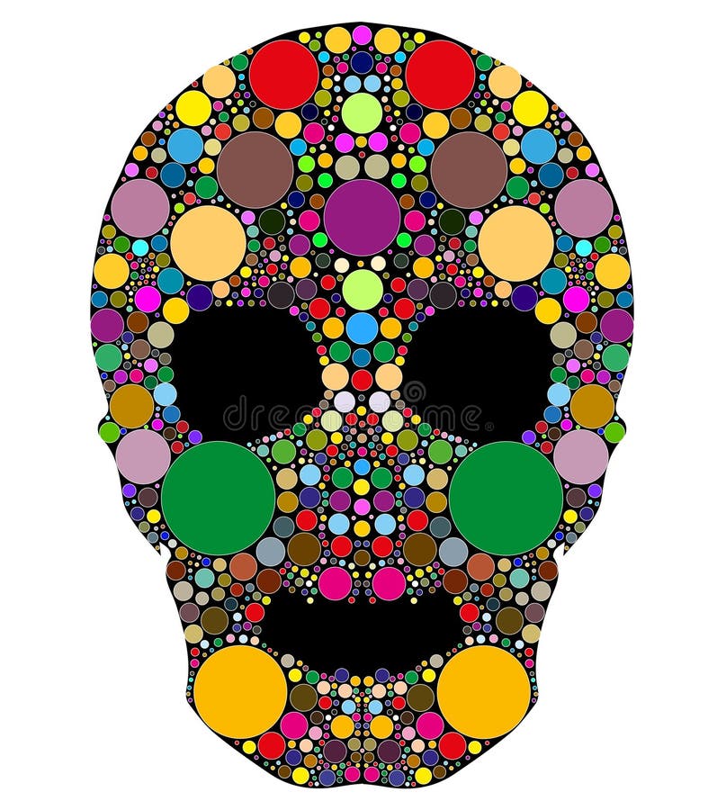 Abstract skull stock illustration. Illustration of skeleton - 42064080