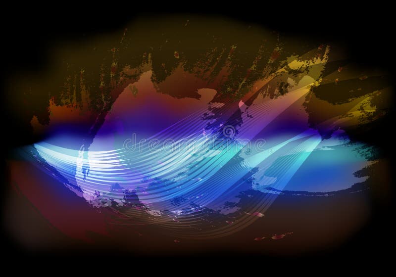 Abstract Sky Background with Flying Clouds. Stock Vector - Illustration ...