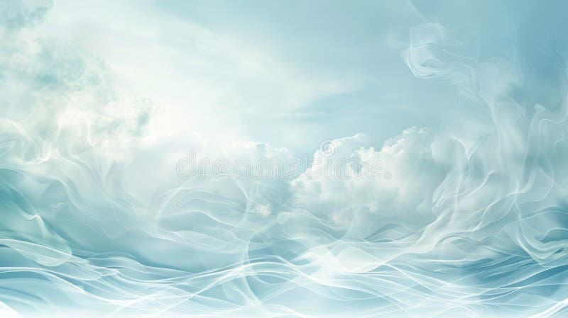 Cloud Waves Seamless Background Stock Illustration - Illustration of ...