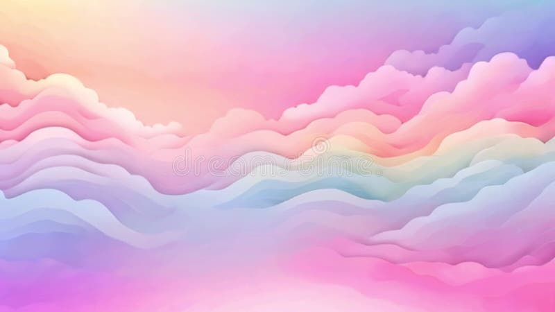 Abstract Sky Pastel Rainbow Gradient Background, Motion Stock Video ...