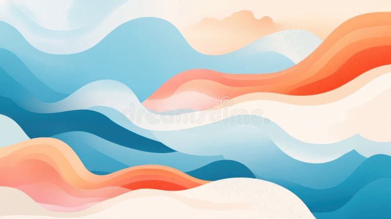 Abstract Sky Patterns with Cloud Formations in Minimalist Style ...