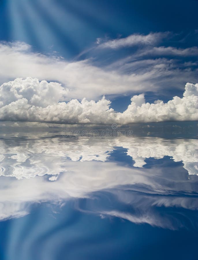 Abstract Sky with Reflection Stock Photo - Image of dream, landscape ...