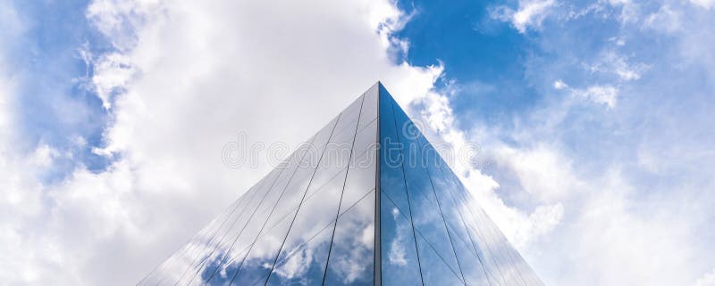 Abstract Sky Reflections on Glass Building Stock Photo - Image of high ...