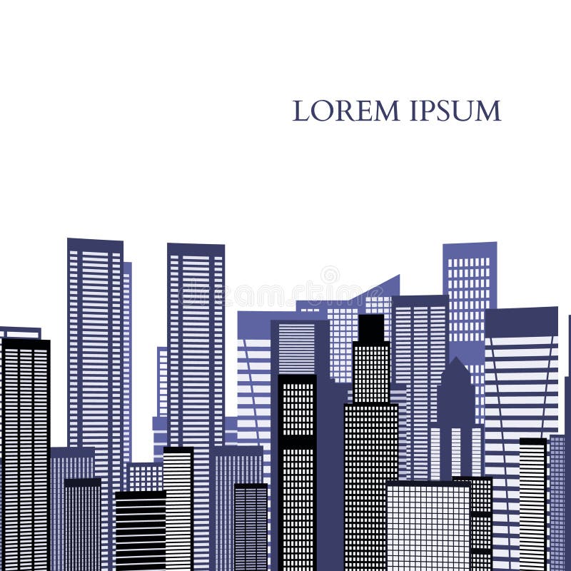 Abstract Skyline City. Vector Stock Vector - Illustration of cities ...