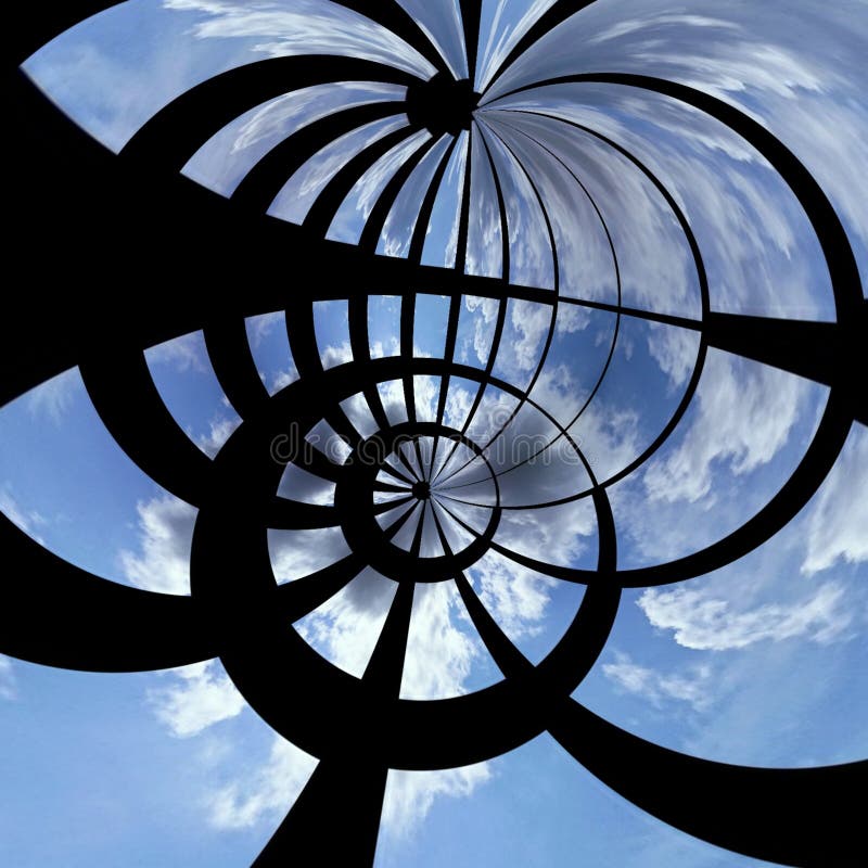 Abstract Skyscape Clouds Background Shapes Stock Illustration ...